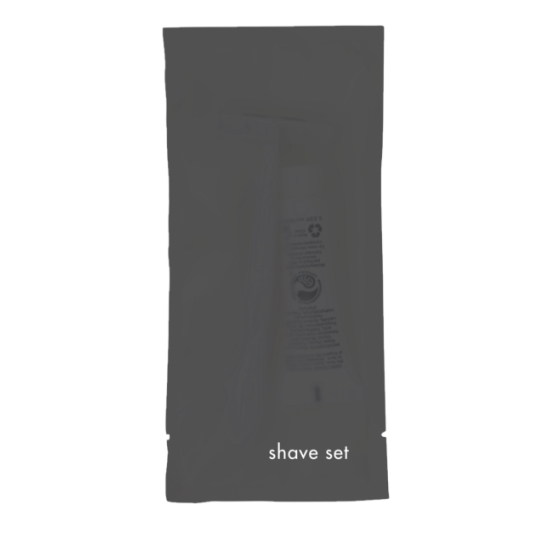 Shaving Kit Charcoal Sachet (Carton of 500) - Mini Care Toiletry Packs ...